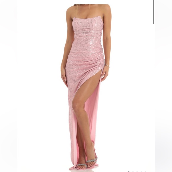 Lucy in the Sky | Dresses | Lucy In The Sky Kendra Sequin Corset Maxi ...